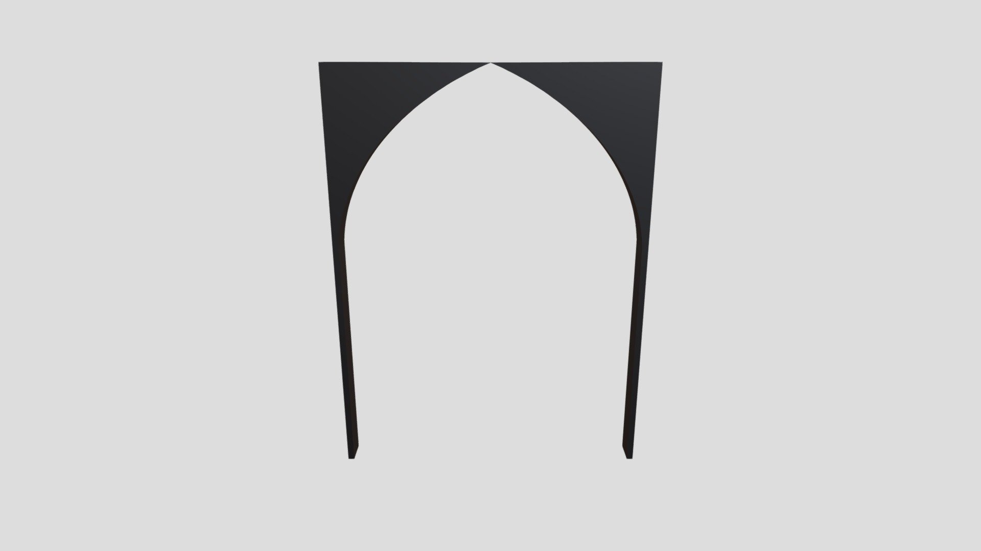 Simple Gothic Arch - Download Free 3D model by brysondurham18 [e8b58ab ...