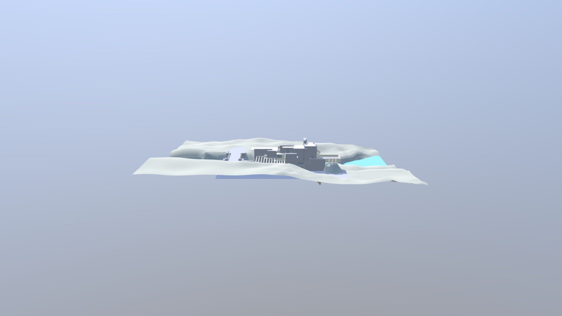 Fallingwater by Frank Lloyd Wright - 3D model by Kaiwen Lin (@KaLene ...