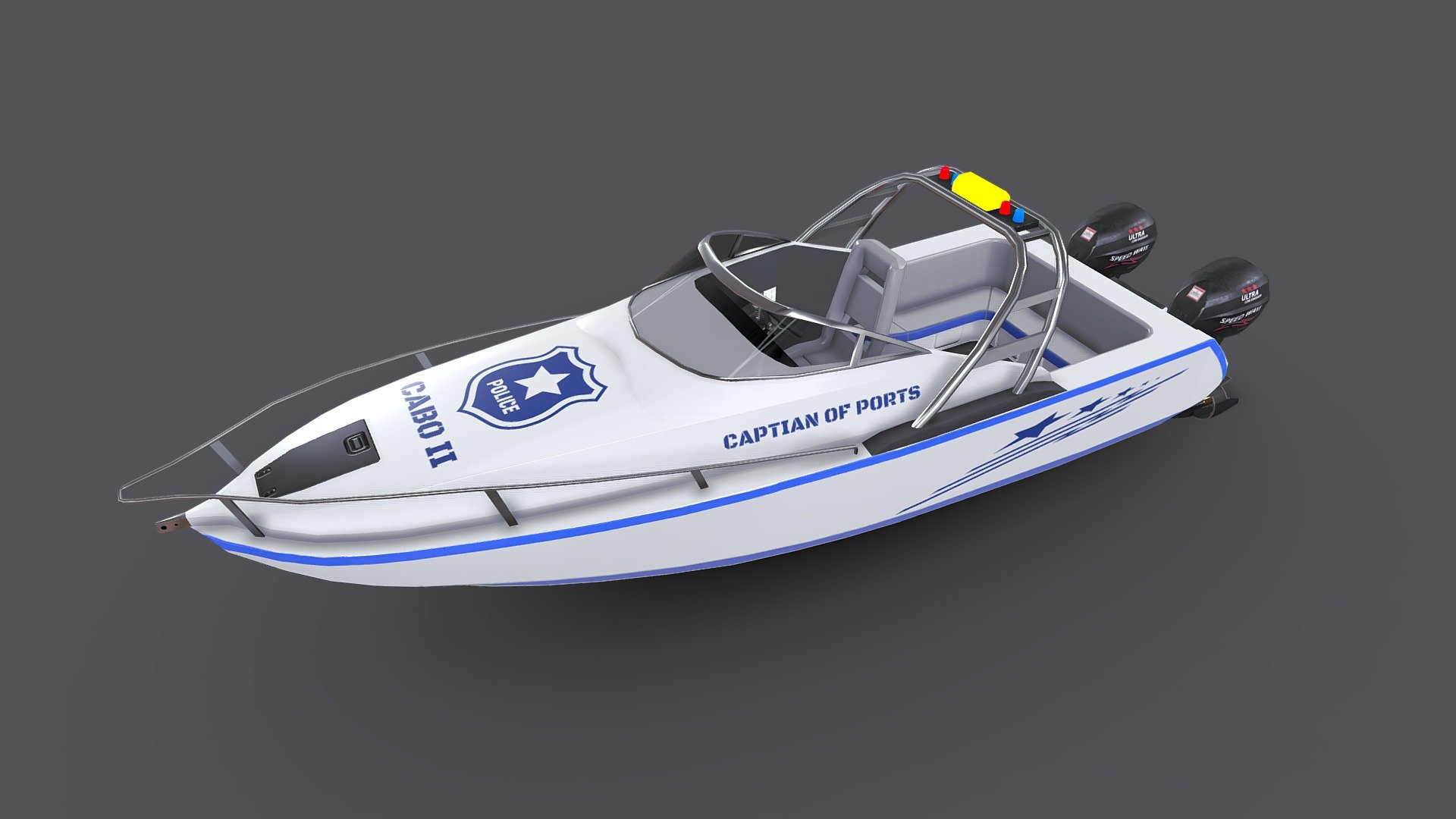 Speedboat - Buy Royalty Free 3D model by MaX3Dd [e8b9e9b] - Sketchfab Store