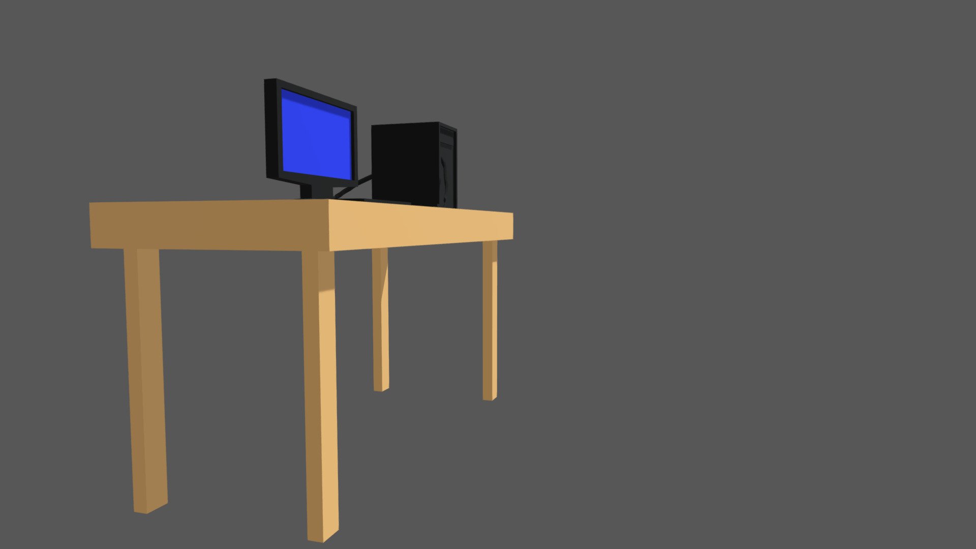 Lowpoly computer setup - Download Free 3D model by melsalolomo [e8bb200 ...