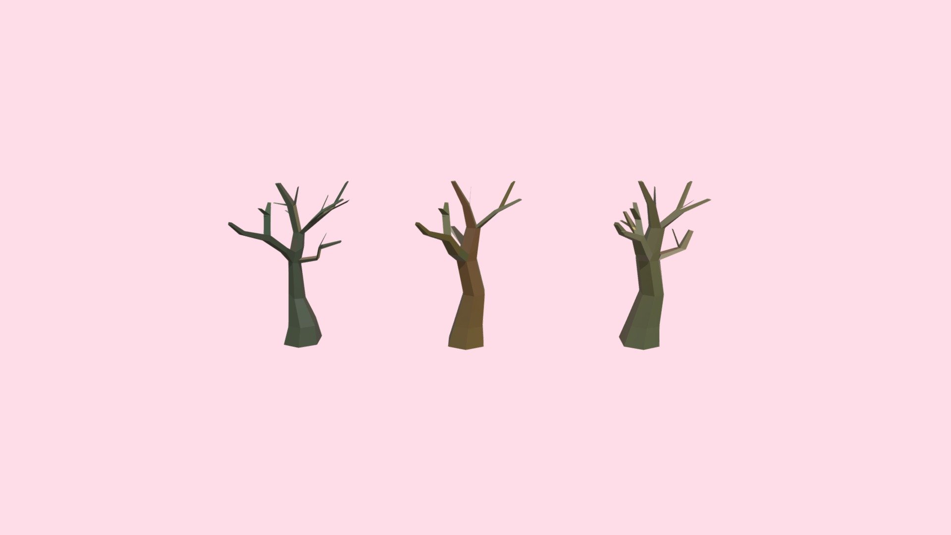 Low Poly Tree Branches - 3D model by szuchinw [e8bdf8c] - Sketchfab