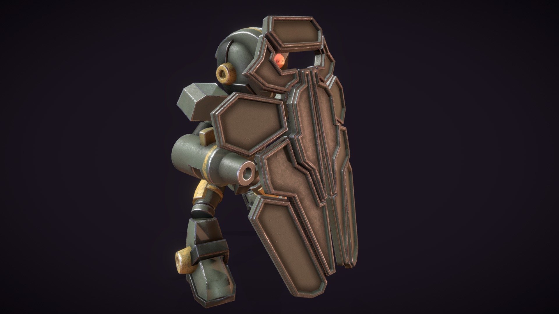 Shieldbot - 3D model by Luis.A.Pulido [e8be0ef] - Sketchfab