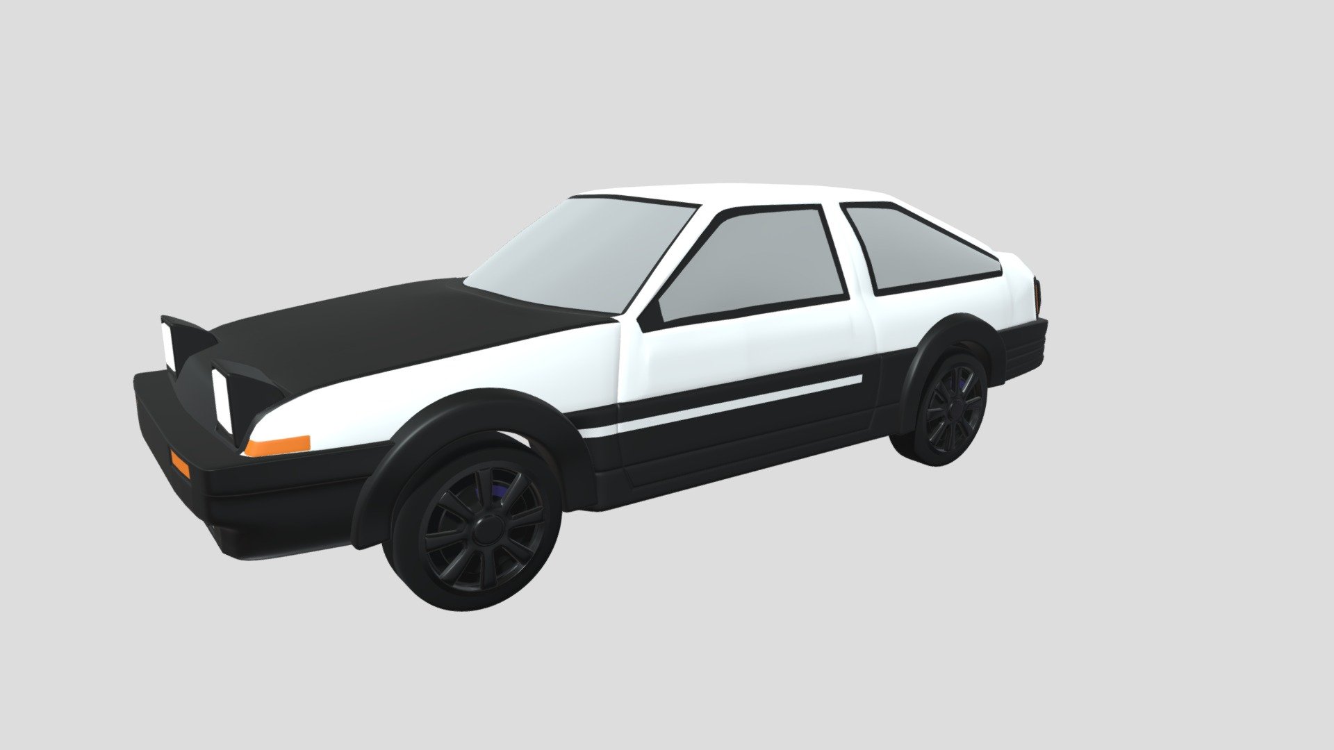 LowPoly Initial D AE86 - 3D model by Tasu3D [e8c63a9] - Sketchfab
