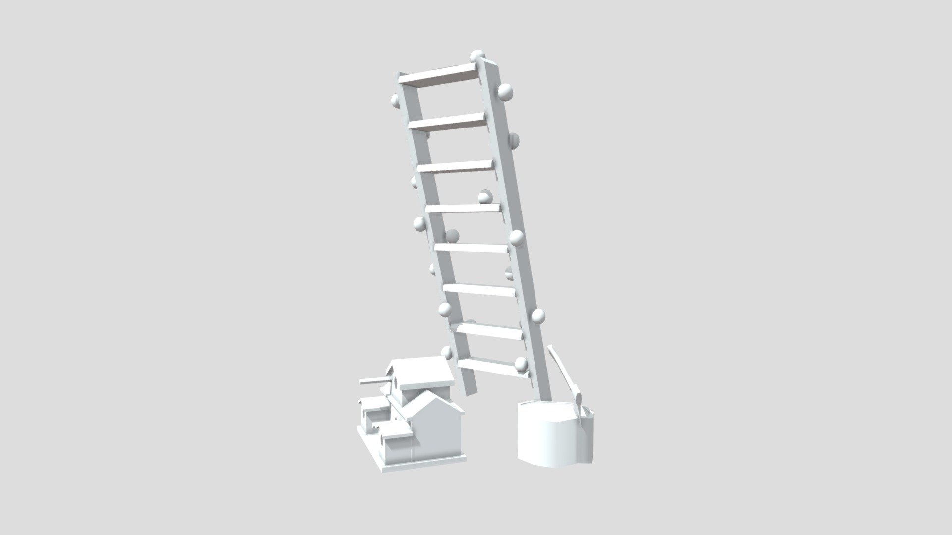 Eco House - 3 Simple Props - 3D model by mohamed.abdelrahim [e8c7d43 ...