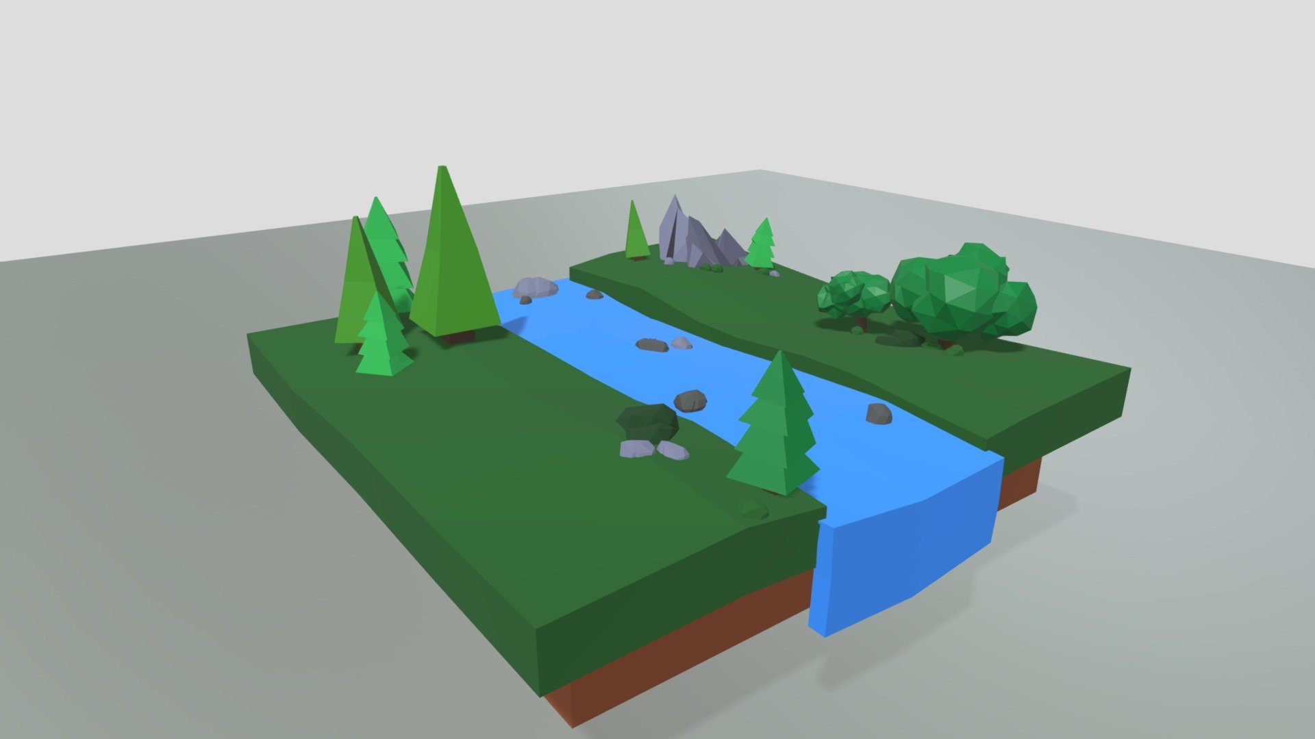 low poly landscape #2 - 3D model by shailesh19305 [e8cc051] - Sketchfab