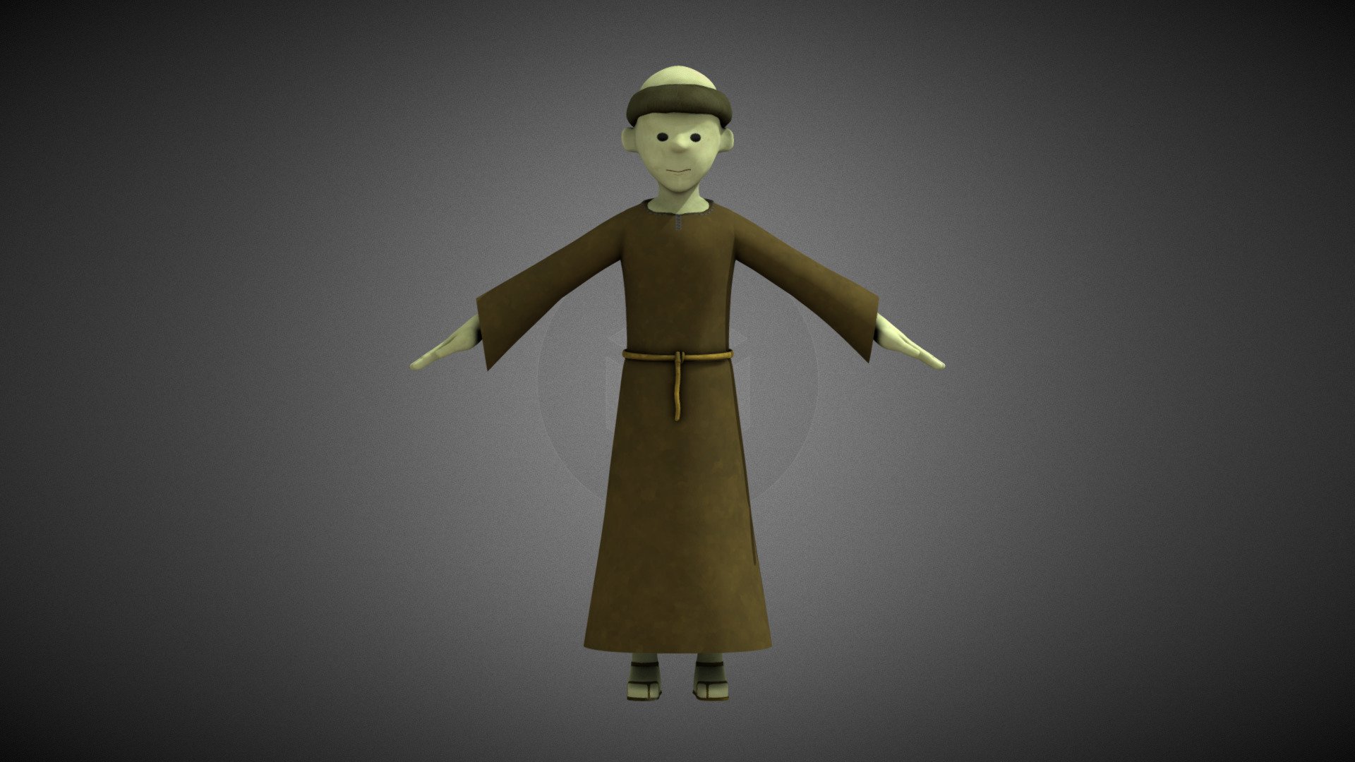 Monk 1 - 3D model by ATU_CCAM [e8cd45e] - Sketchfab