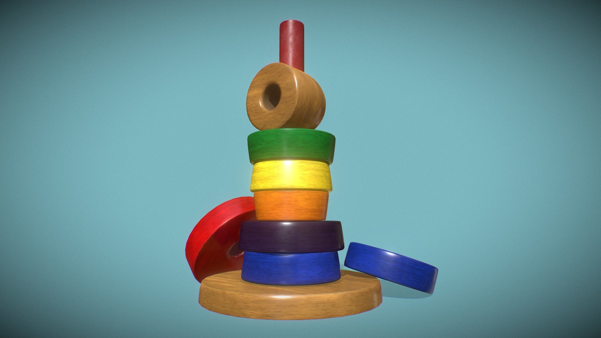 Toy tower - Download Free 3D model by Jonás (@jonasaguilar) [e8cd528 ...