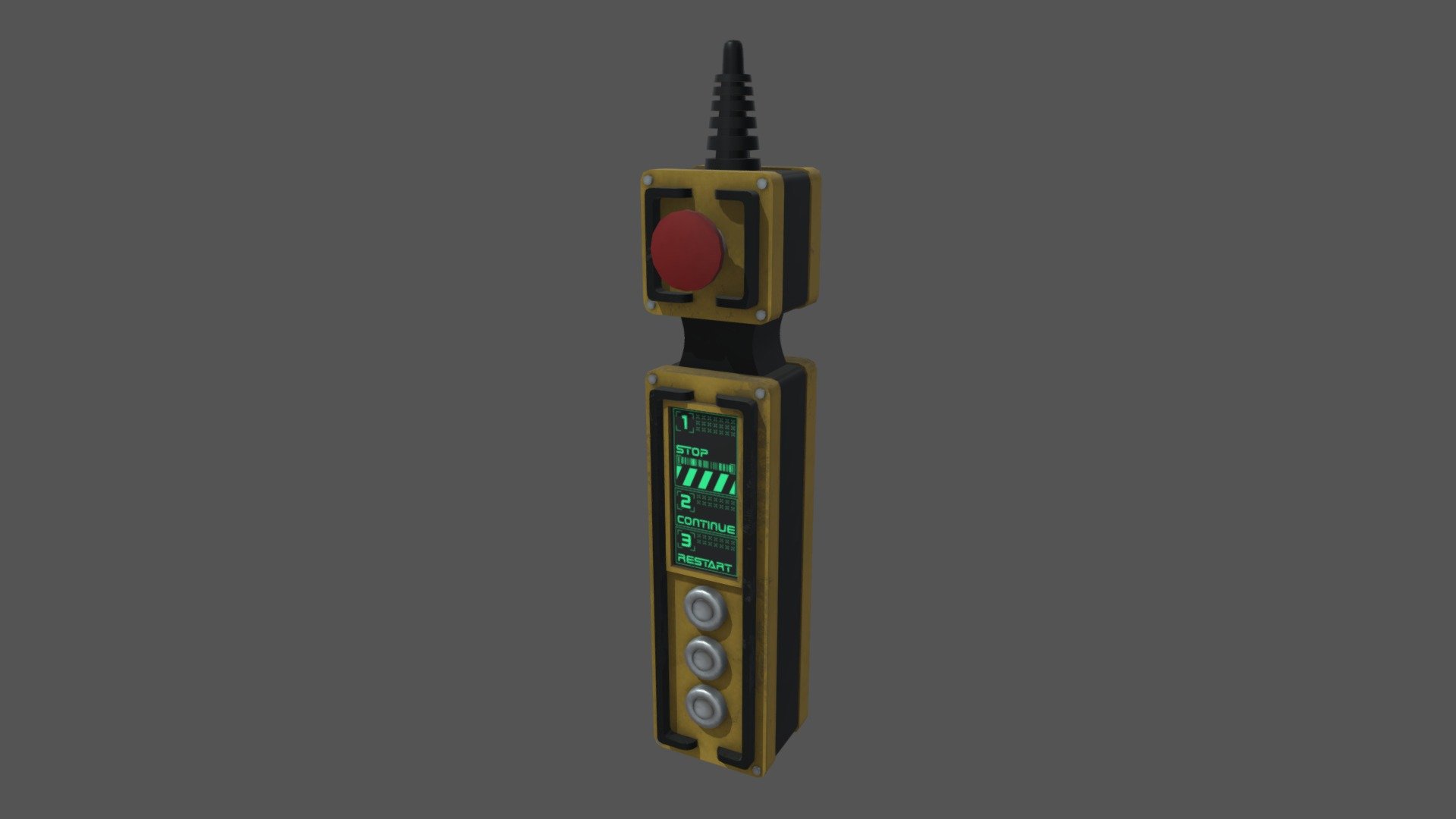 Hanging Control Panel - 3D model by yisto [e8d1bb4] - Sketchfab