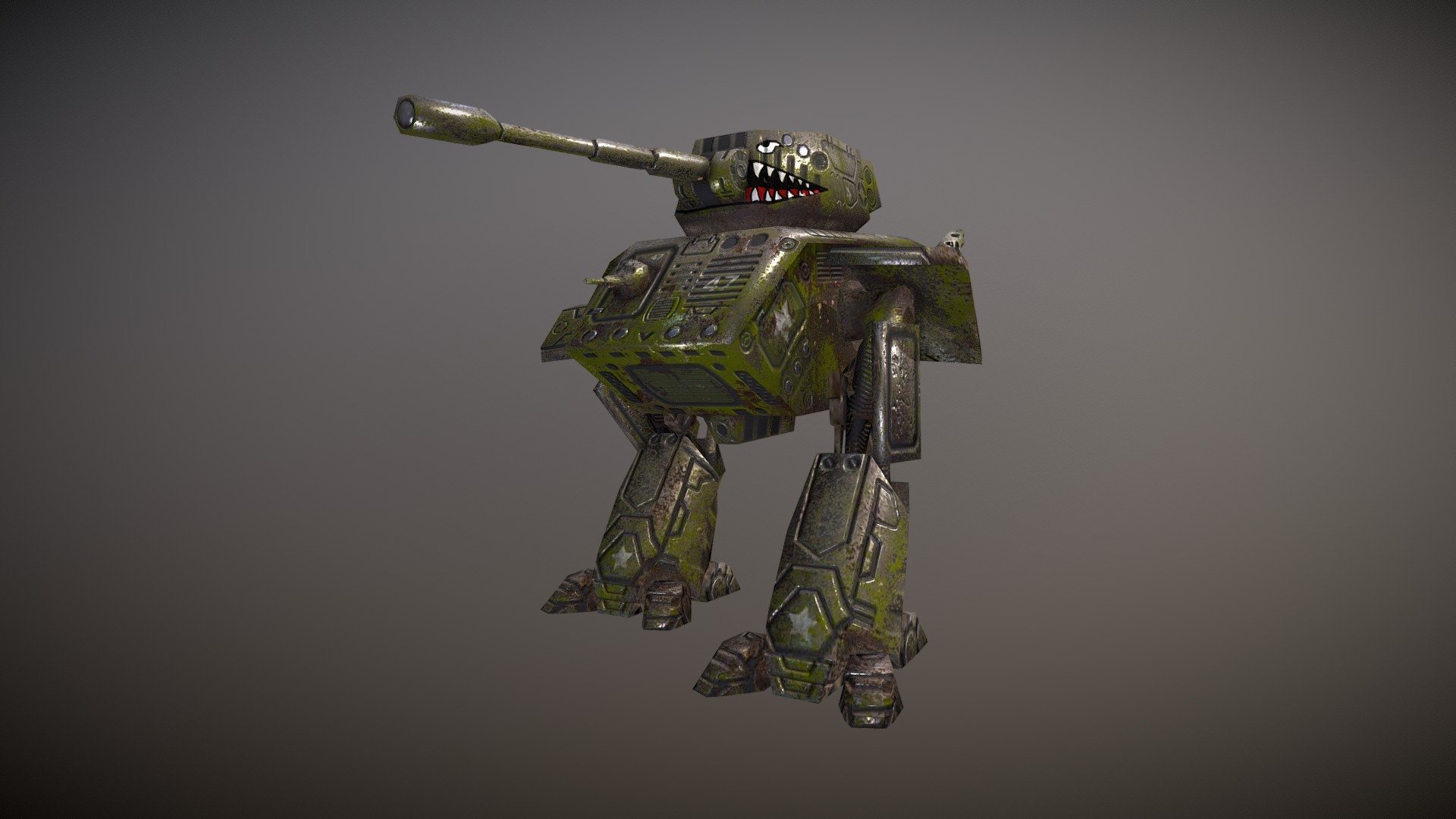 Mech Tank Biped - Buy Royalty Free 3D model by maxi.ariani [e8d275f] - Sketchfab Store