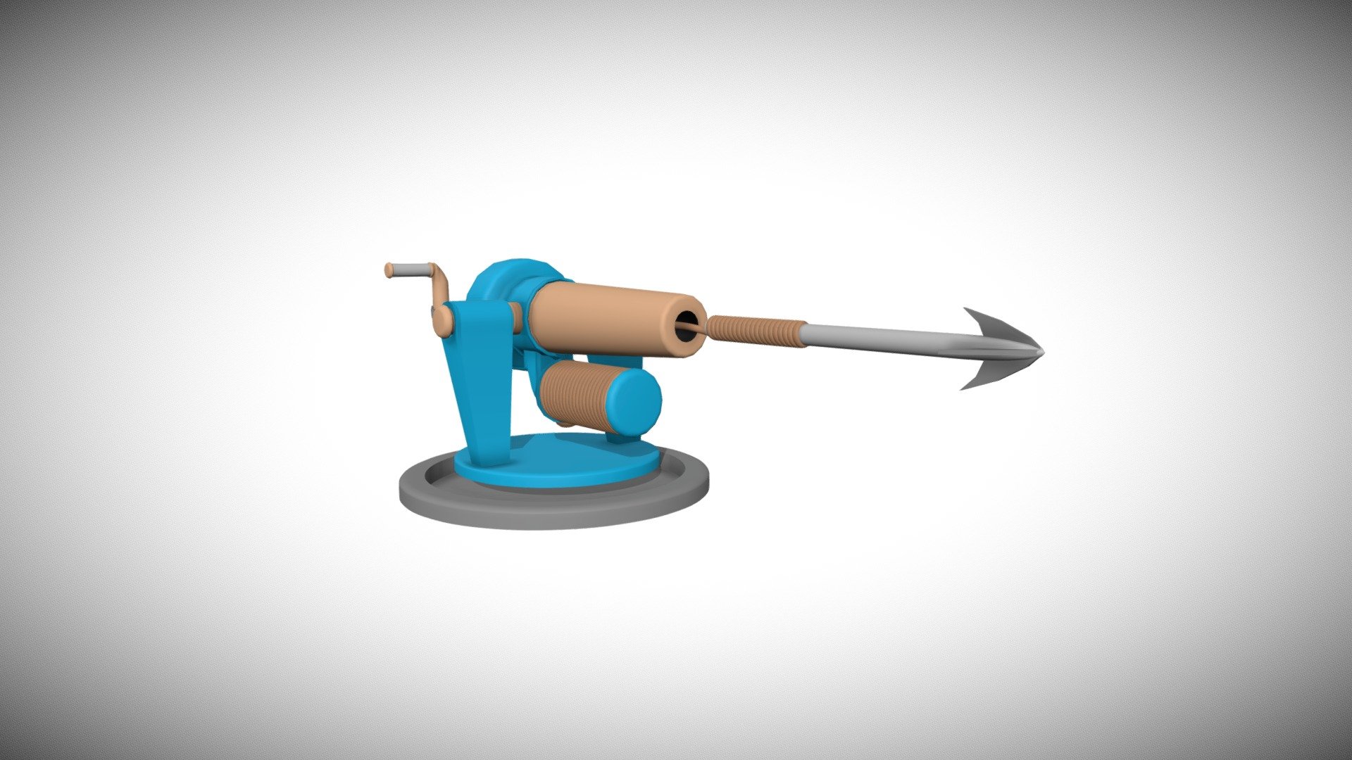 Low Poly Harpoon Turret - 3D model by NeoT1 [e8d4fa8] - Sketchfab