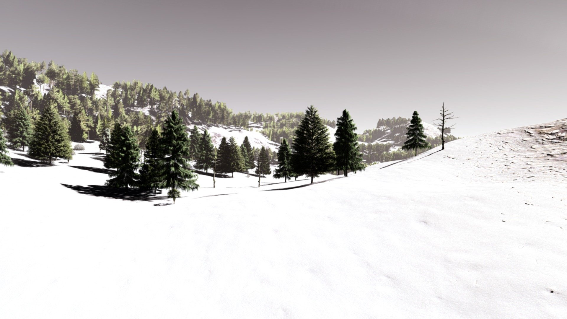 SKY BOX 8K - SNOW COVERED HILLS - Buy Royalty Free 3D model by ...