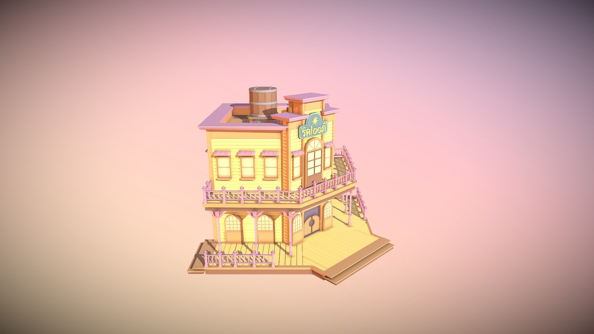 Saloon - 3D model by Ryan_Singh [e8da6a8] - Sketchfab