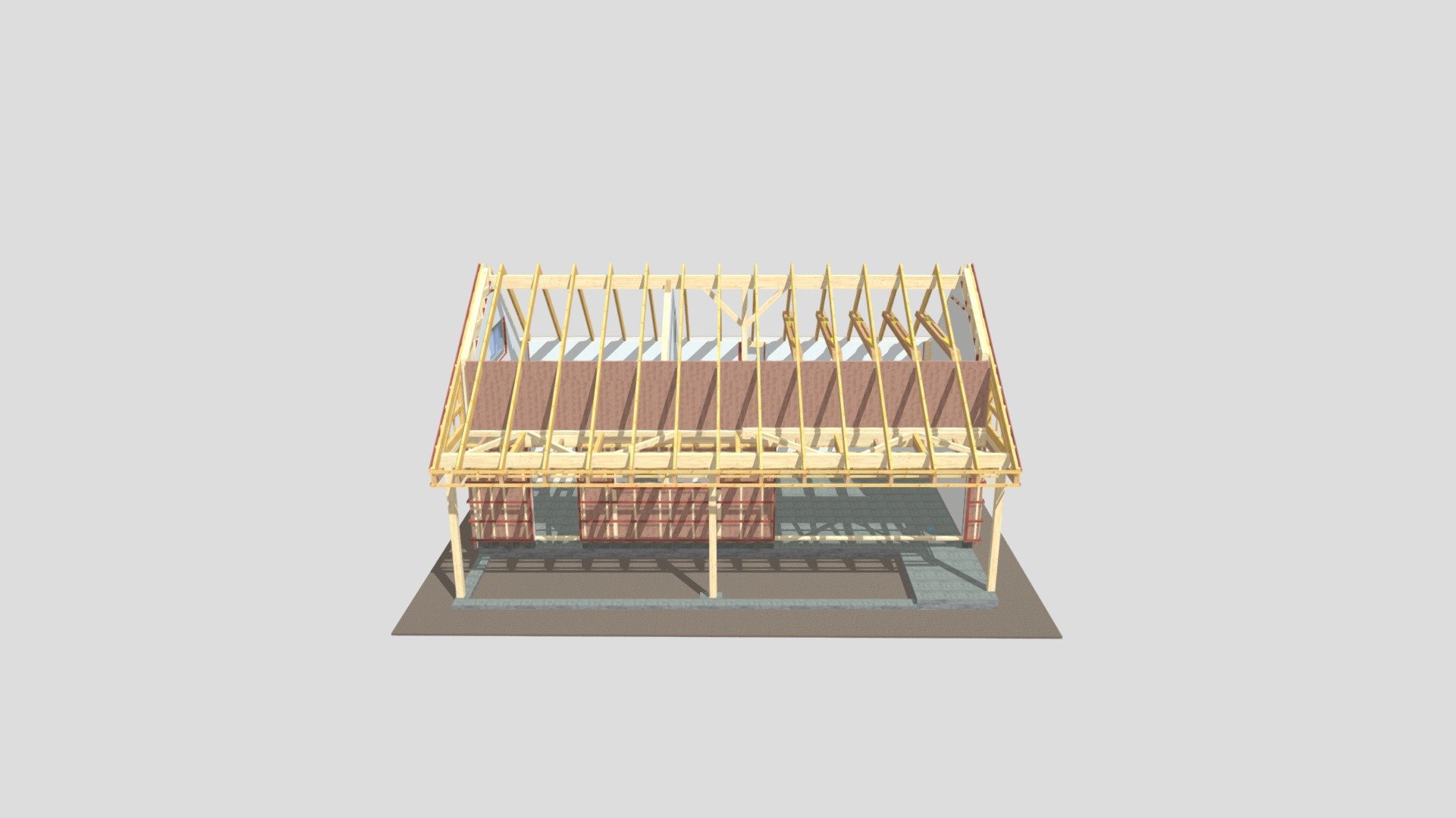 Chata Kalivody 2 - bez obkladu - 3D model by JE (@eder.jaroslav ...