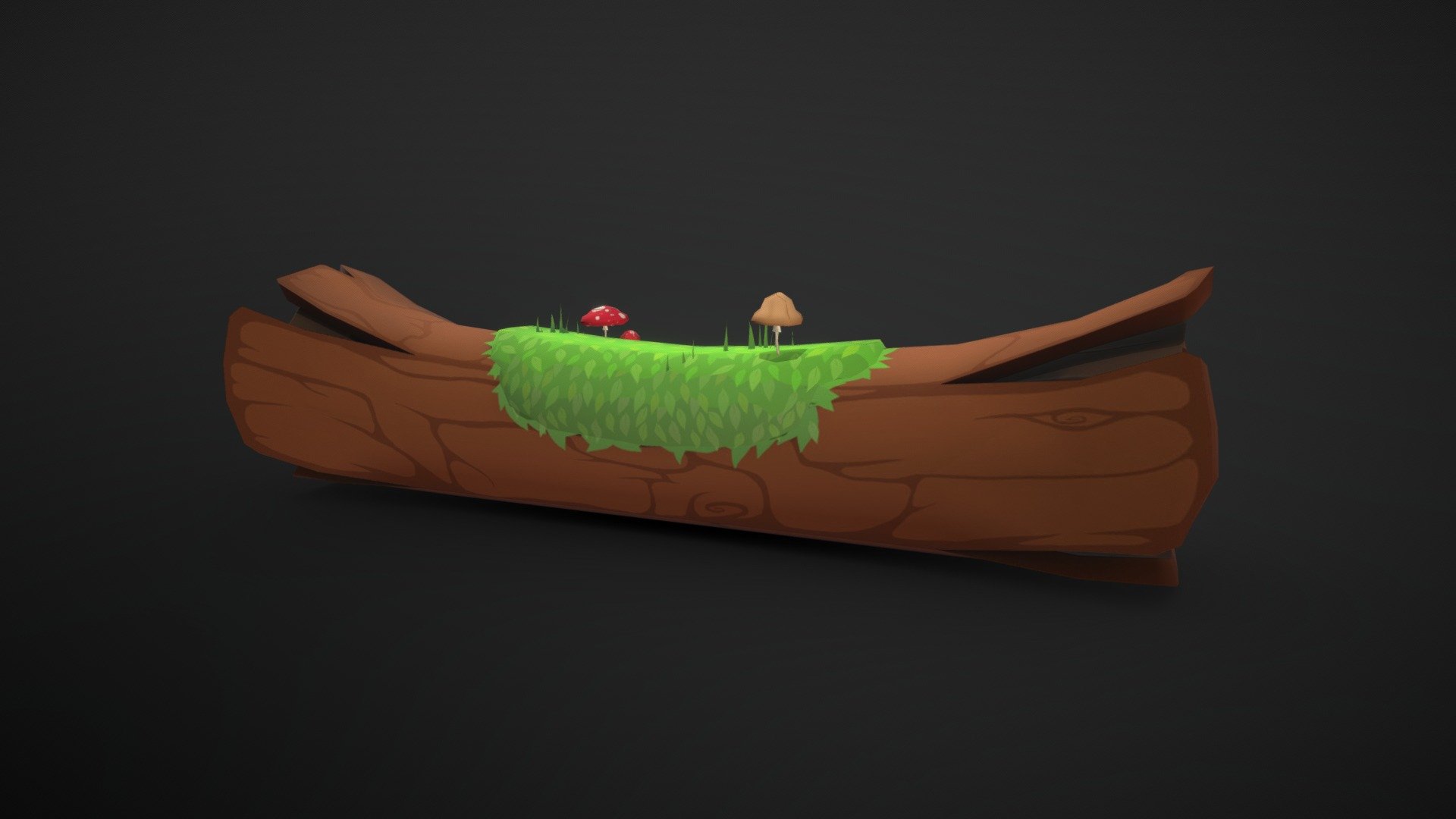 Cartoony tree trunk - 3D model by wom (@wim_2002) [e8db1ac] - Sketchfab