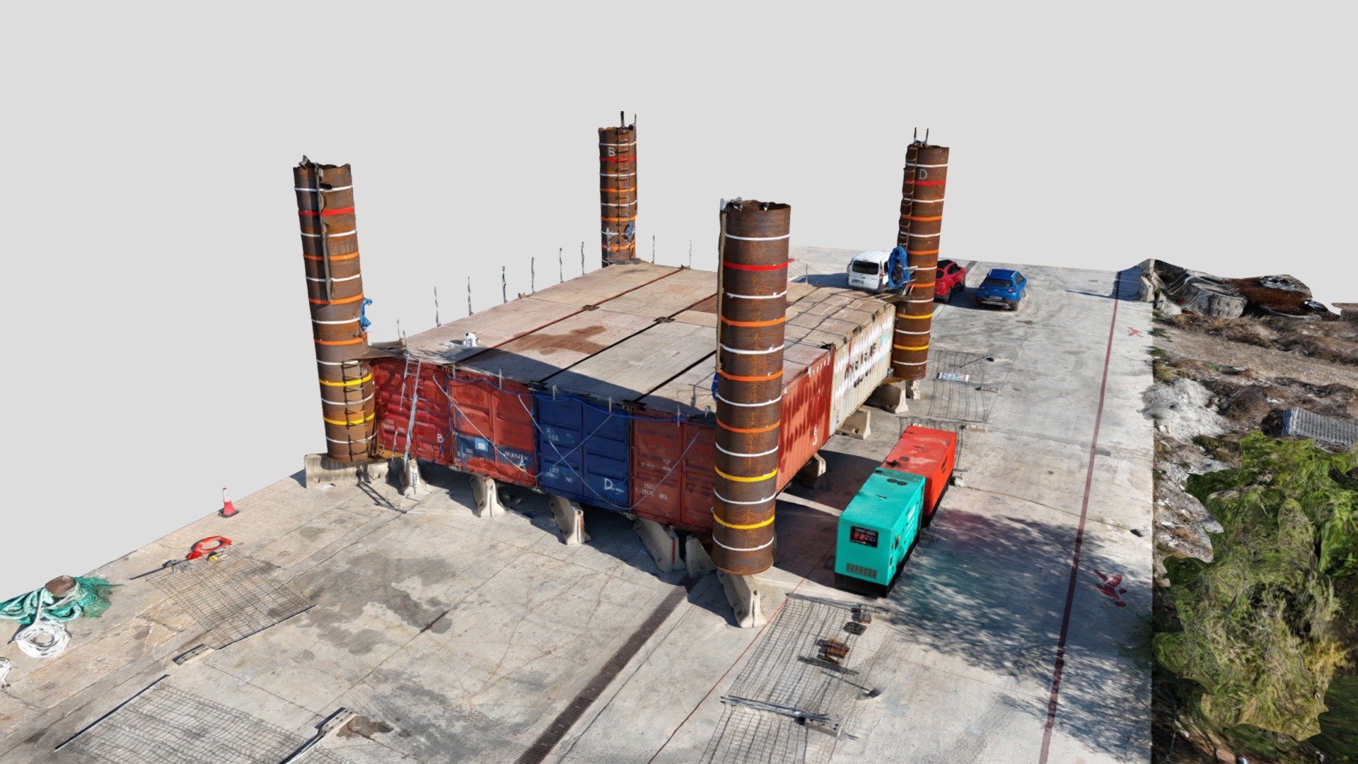 Base Flotante, Alicante - 3D model by dronesSkycam [e8dbaac] - Sketchfab