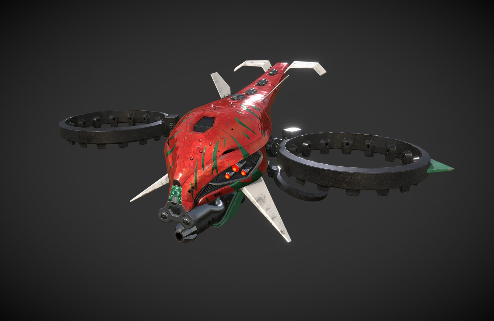 Enemy Drone - 3D model by Mango Team (@polygonby) [e8dc5ca] - Sketchfab