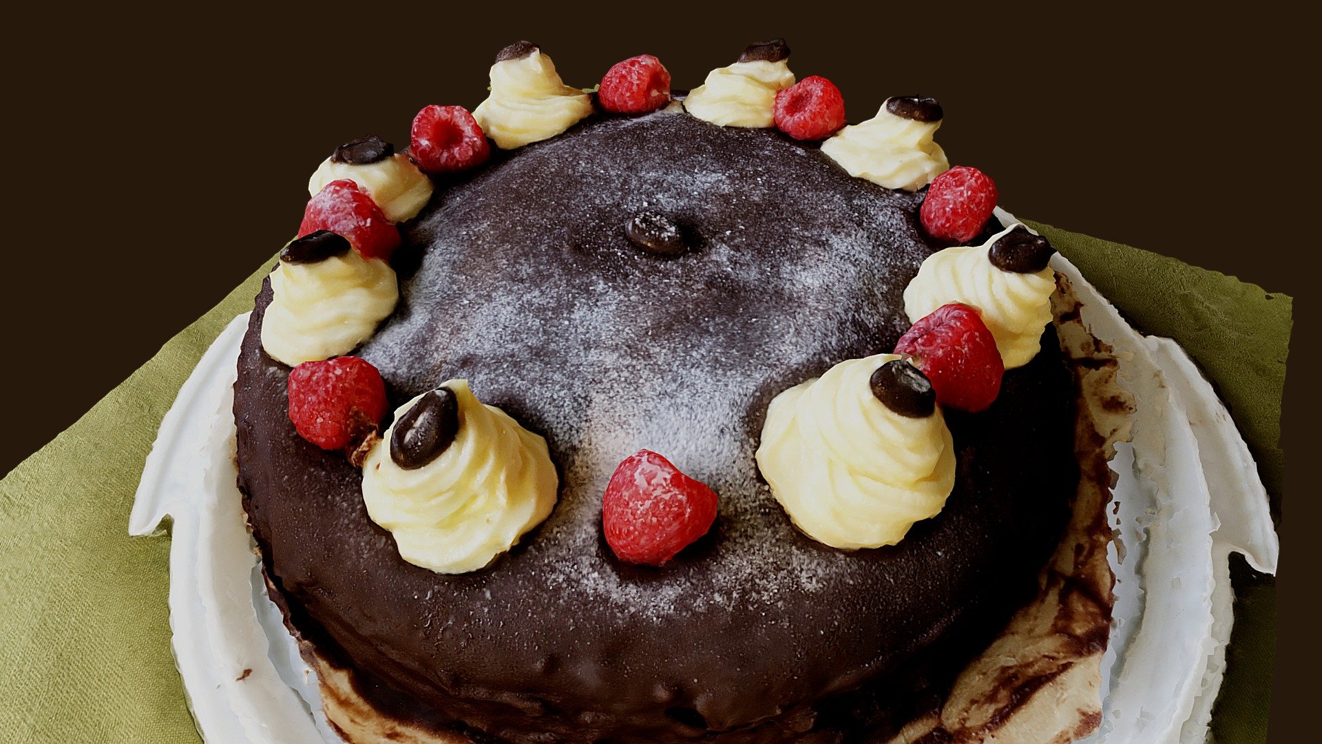 Chocolate Birthday Cake - 3D model by Bart (@bartv) [e8e0d9e] - Sketchfab