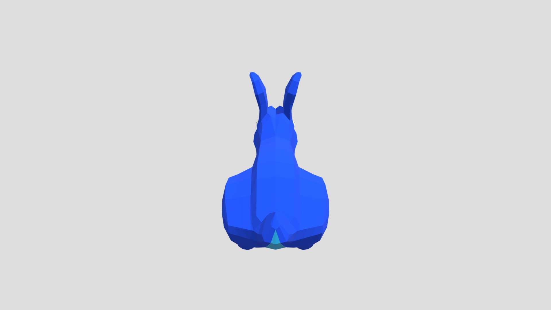 Blue Rabbit - 3D model by marc91 [e8e1518] - Sketchfab
