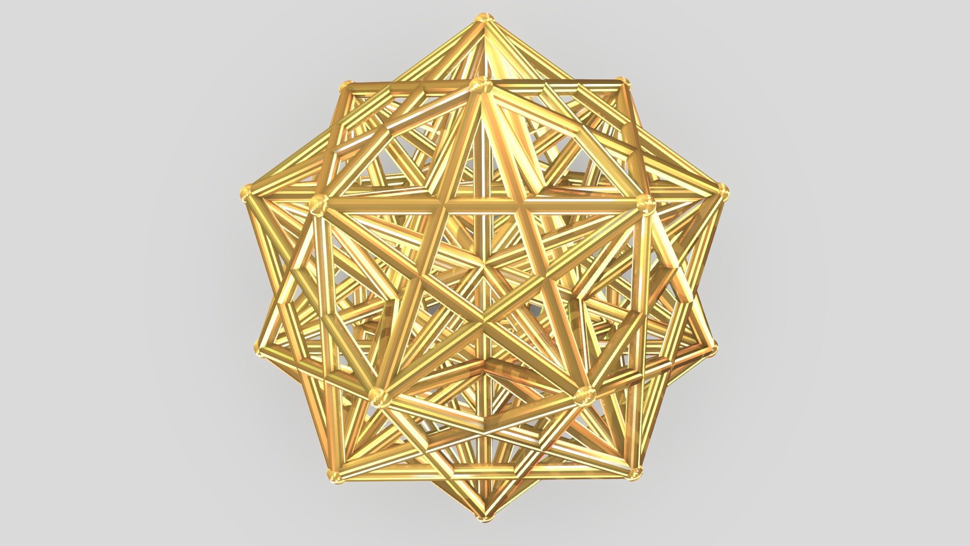 Starcage Colored Central Dodeca Final 100x3 2mm - 3D model by ...