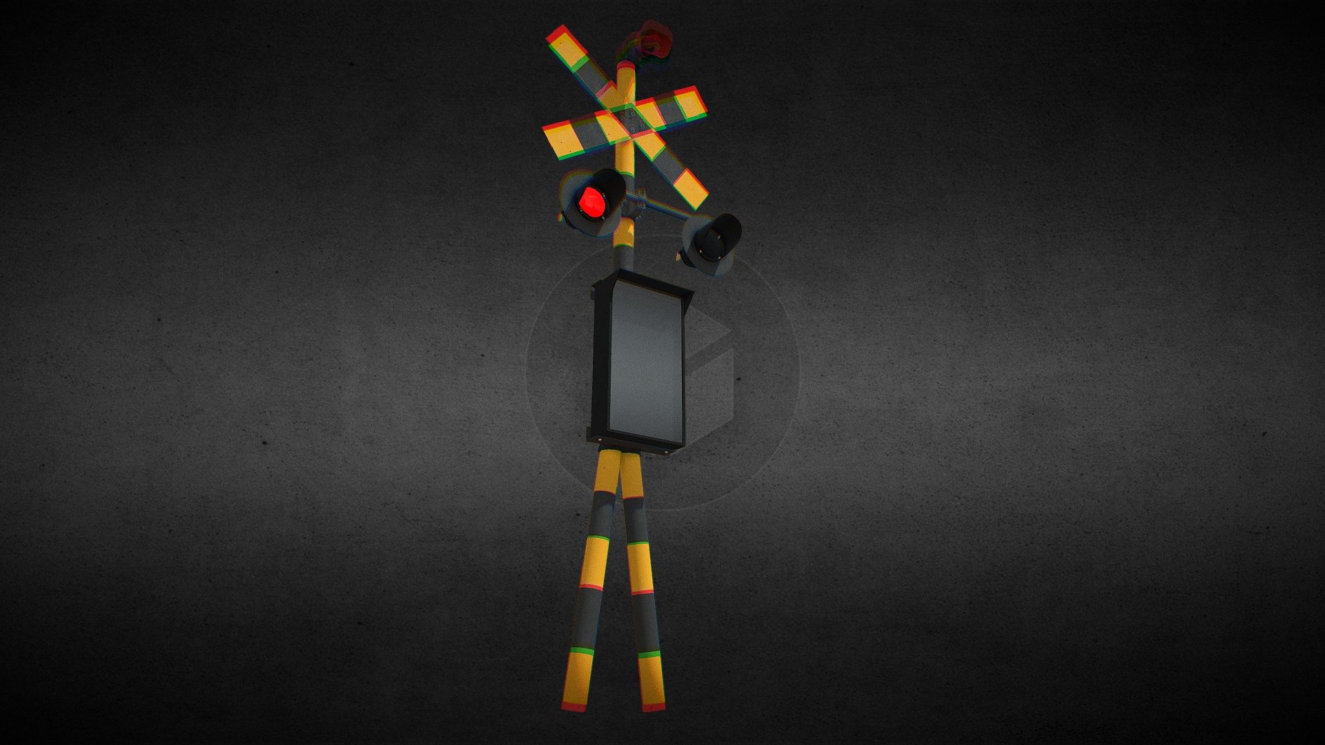 moving railroad crossing - 3D model by Mostafa Ebrahim ...