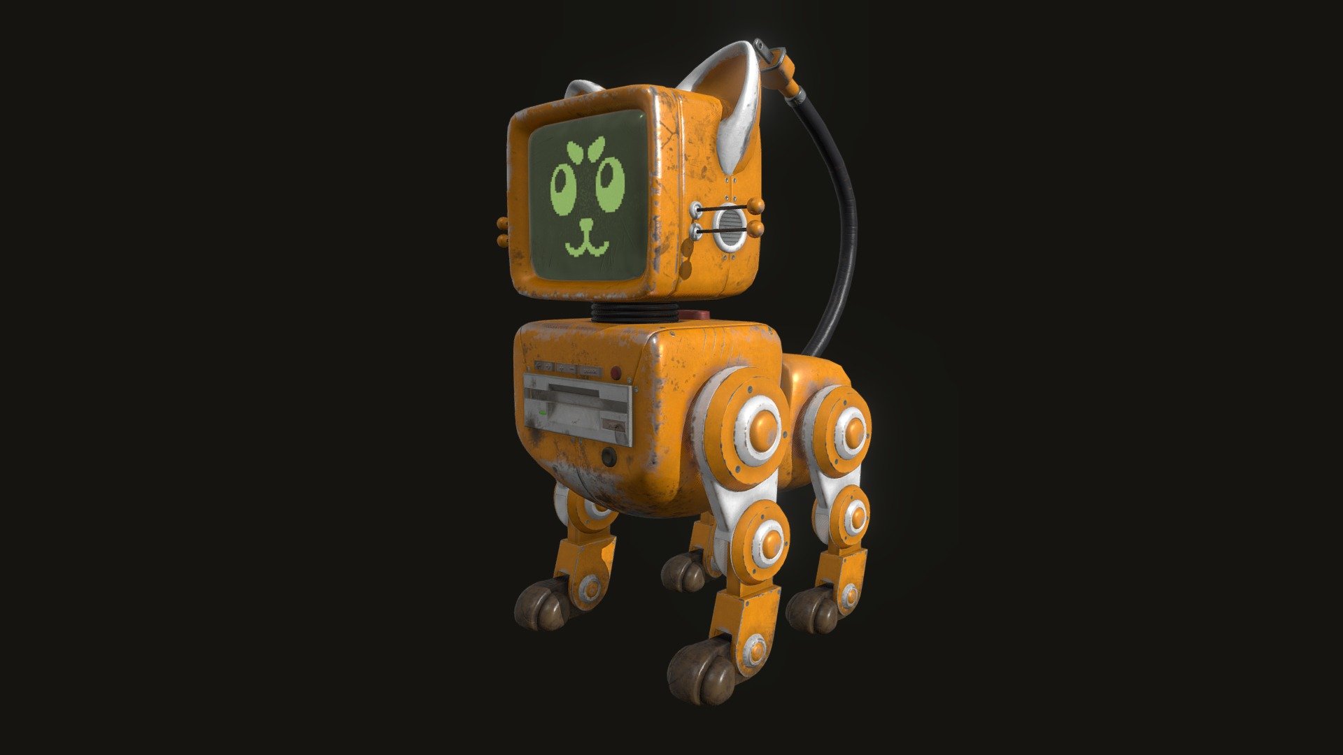 Kitt-E Cat Droid V1 - 3D model by ChrysWoehler (@Chrys_Woehler ...