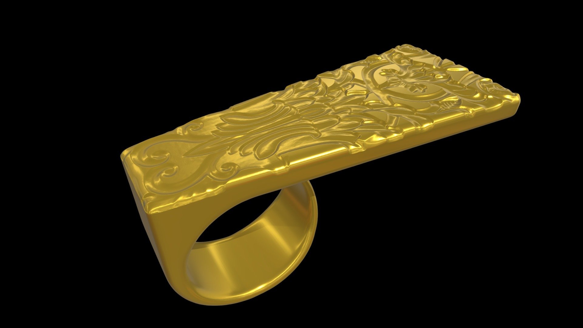 adjustable ring version 2 with engraving 2 - Buy Royalty Free 3D model by ra.jewerlystudio ...