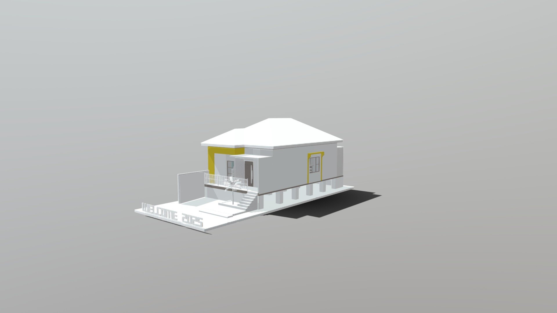 rumah 6 x 10 panggung - 3D model by irwangunawan8960 [e8f0383] - Sketchfab