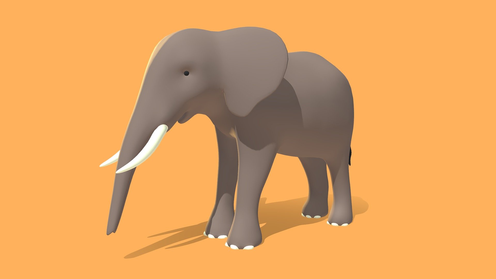 Elephant - Stylized - 3D model by EVRgreen Studio (@evrgreenstudio ...