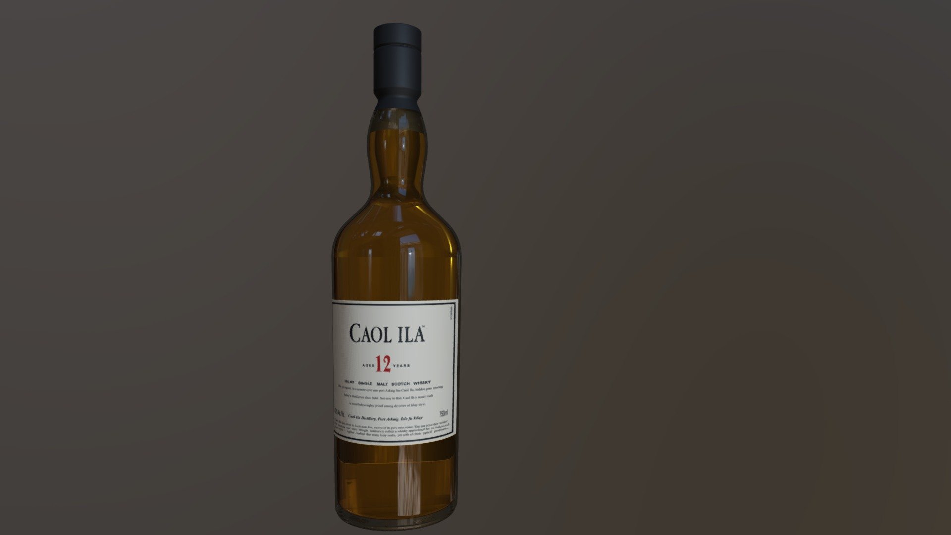 Caol Ila 12 Year Old Single Islay Malt Whisky - 3D model by Edgar Brito ...