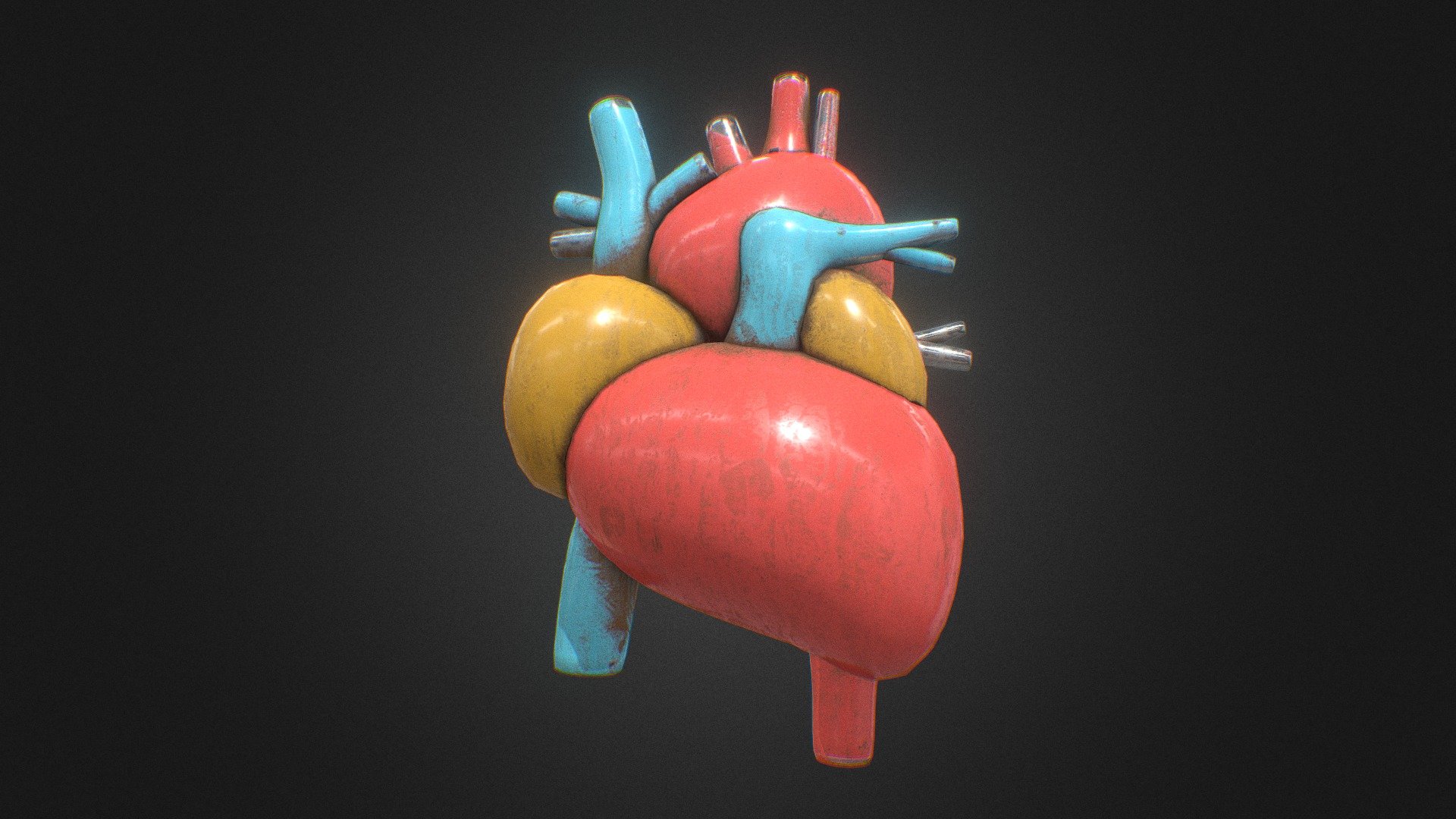 Dirty Heart - 3D model by skibigfx [e8f3524] - Sketchfab