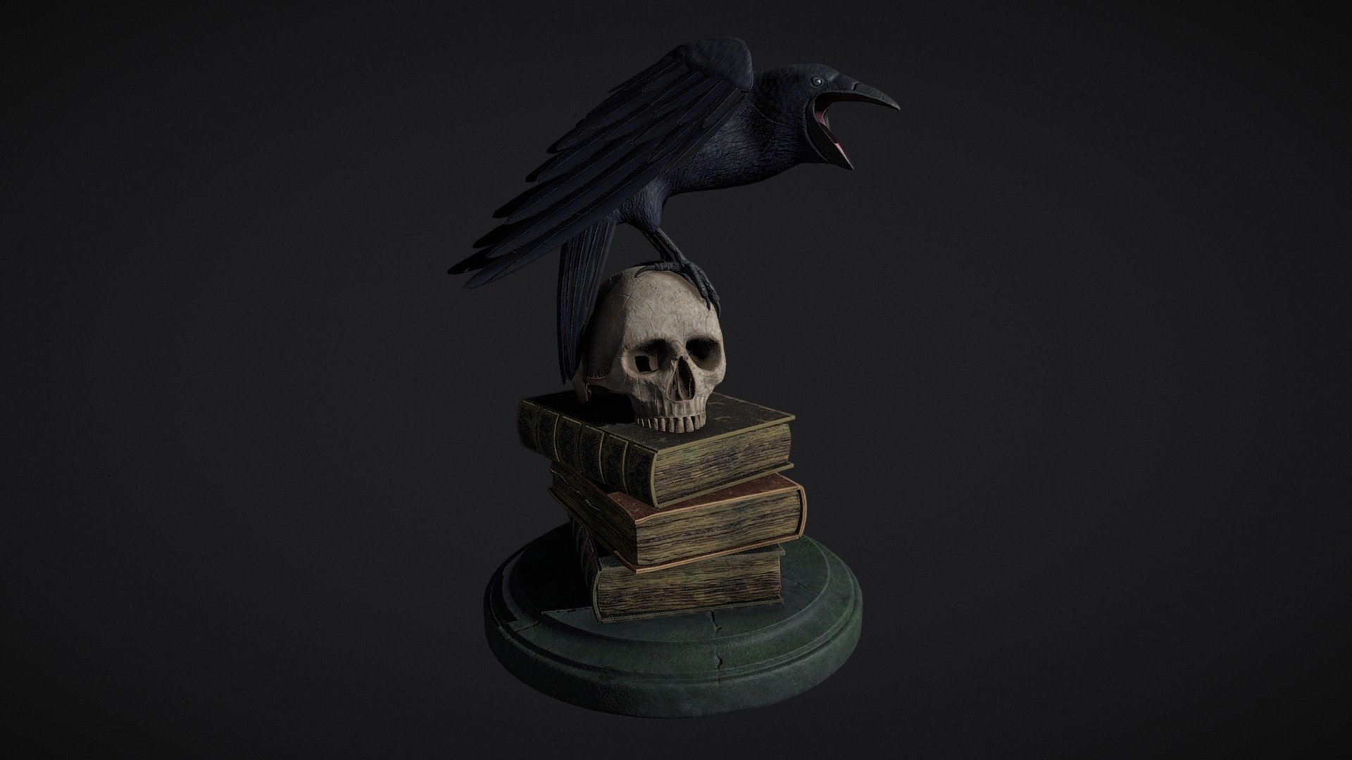 The Raven - 3D model by Travis Monteiro (@TravisMonteiro) [e8f3c3f ...