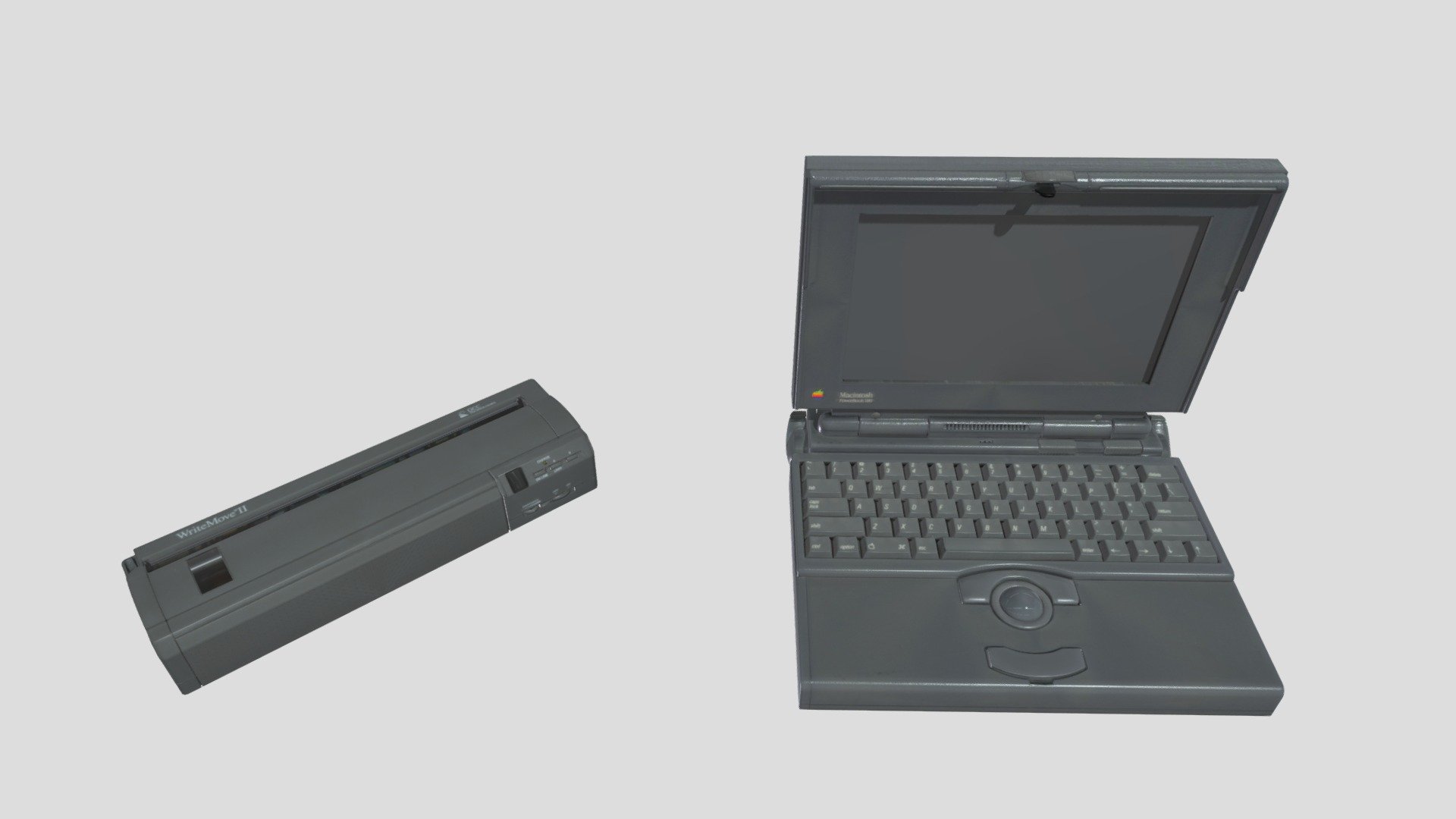 PowerBook 180 laptop computer - Download Free 3D model by Museum of ...