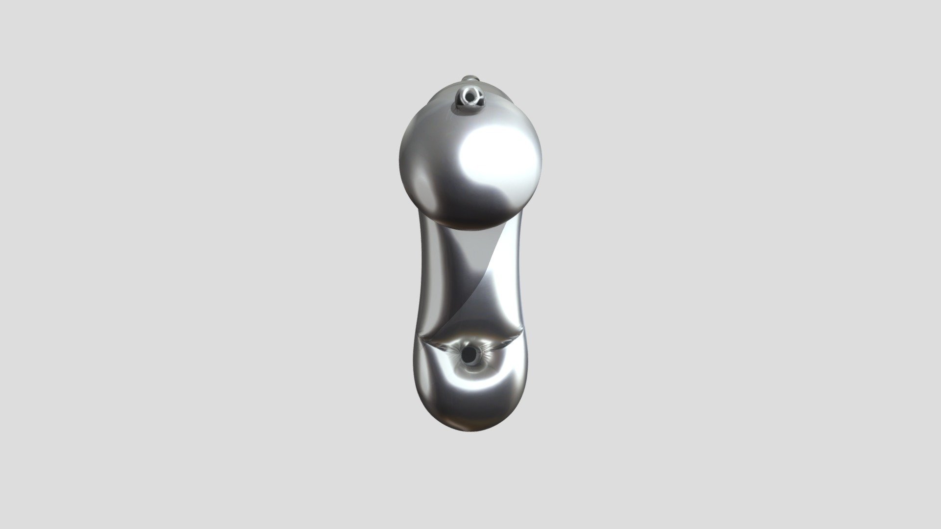T, Silver Balloon - 3D model by HANNAHHI [e8f4916] - Sketchfab