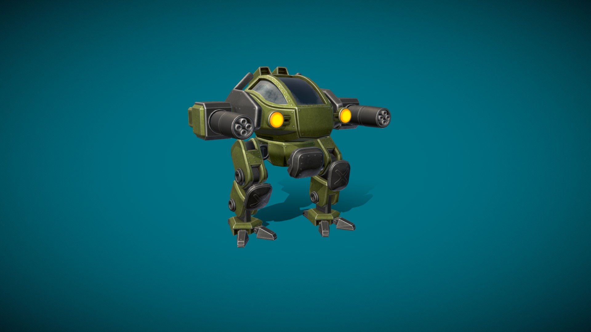Battle Robot ( 4 skins, 12 animations ) - 3D model by Lil_Pupinduy ...