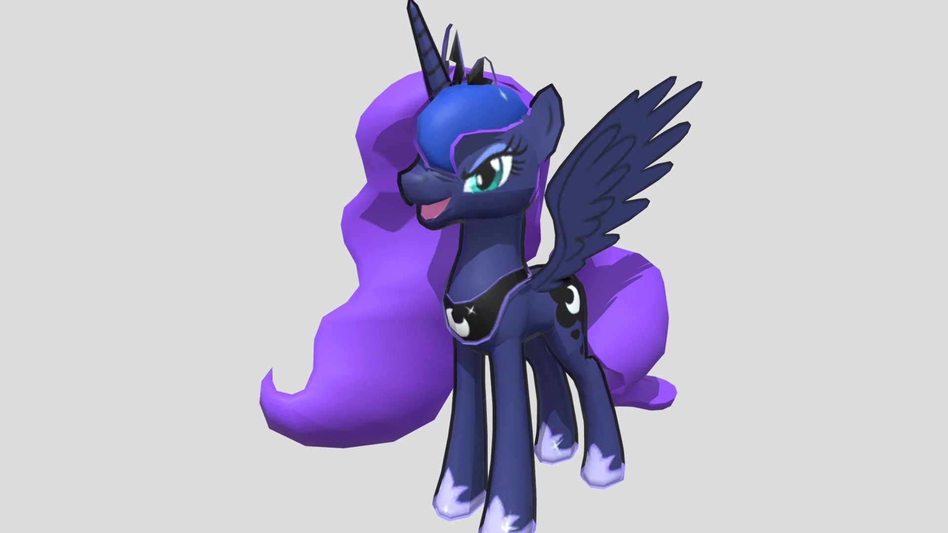 Princess Luna - 3D model by Evanfloo (@evanscastaneda2010) [e8fd91f ...