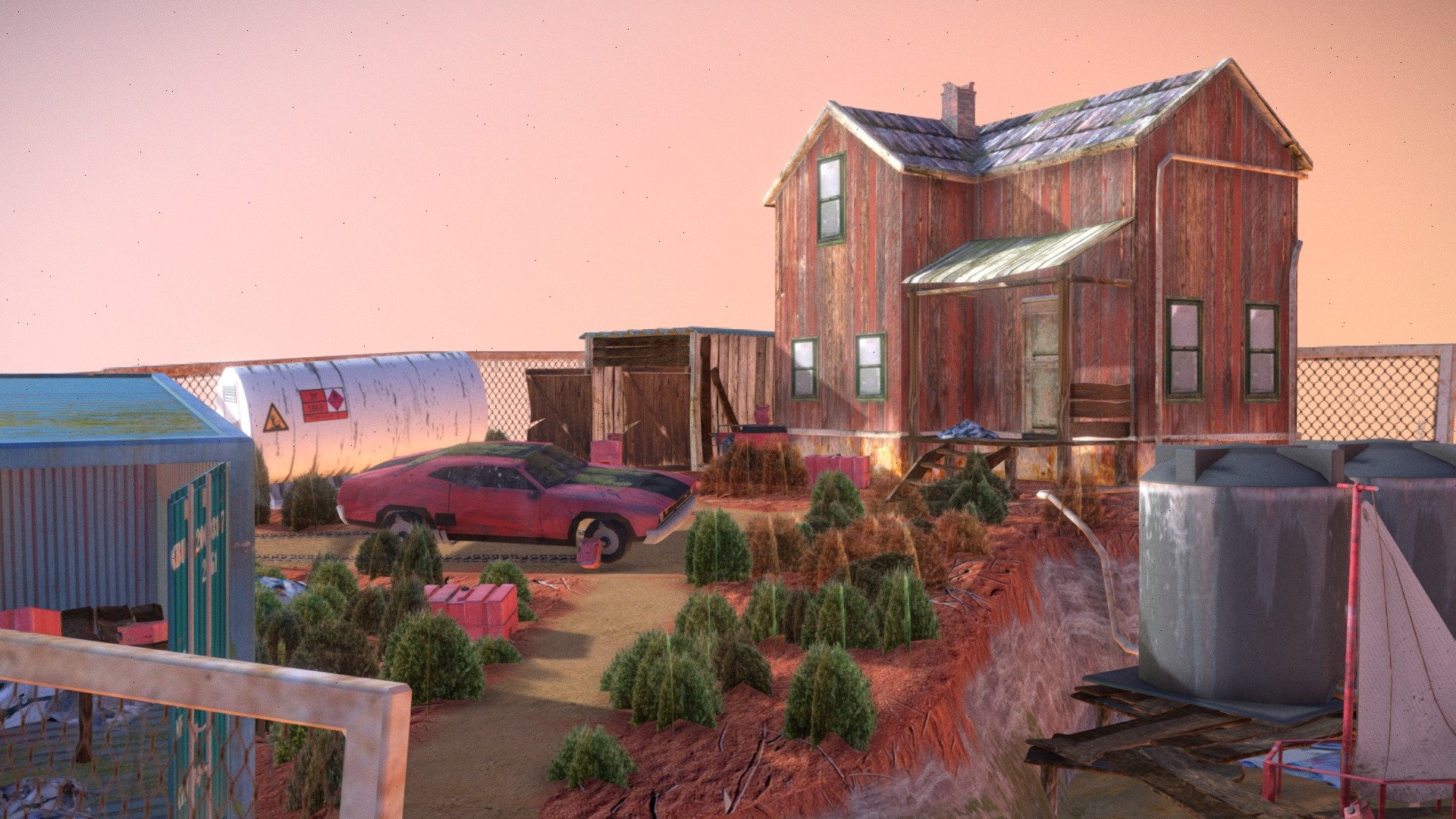 DAE Diorama - RUSTBORN - 3D model by Julio C. (@juliolxn) [e8fee50 ...