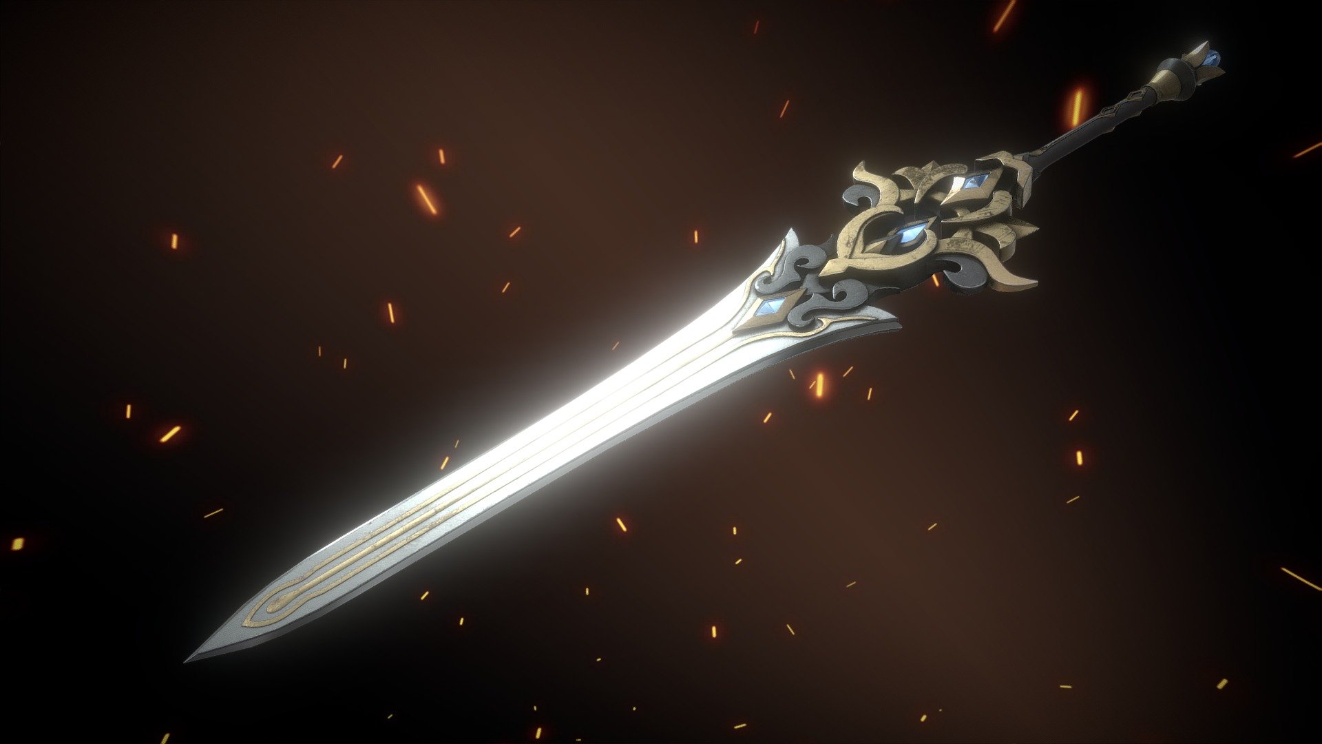Tidal Shadow Sword - Buy Royalty Free 3D model by Art_workshop [e8ff097 ...