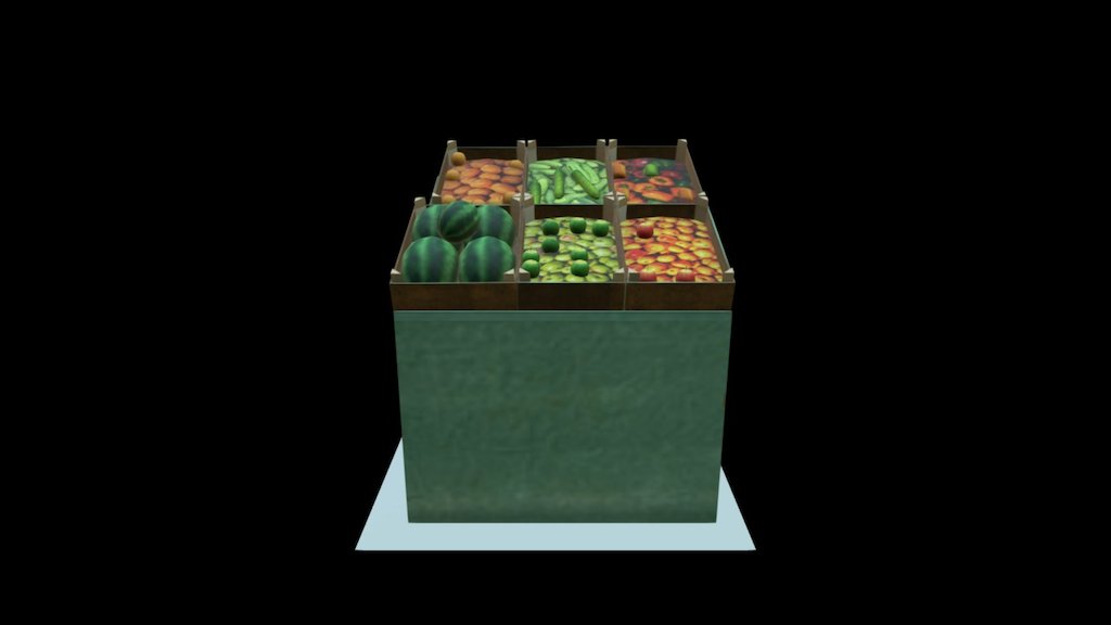 prop_fruitstand - 3D model by britputs [e90138d] - Sketchfab