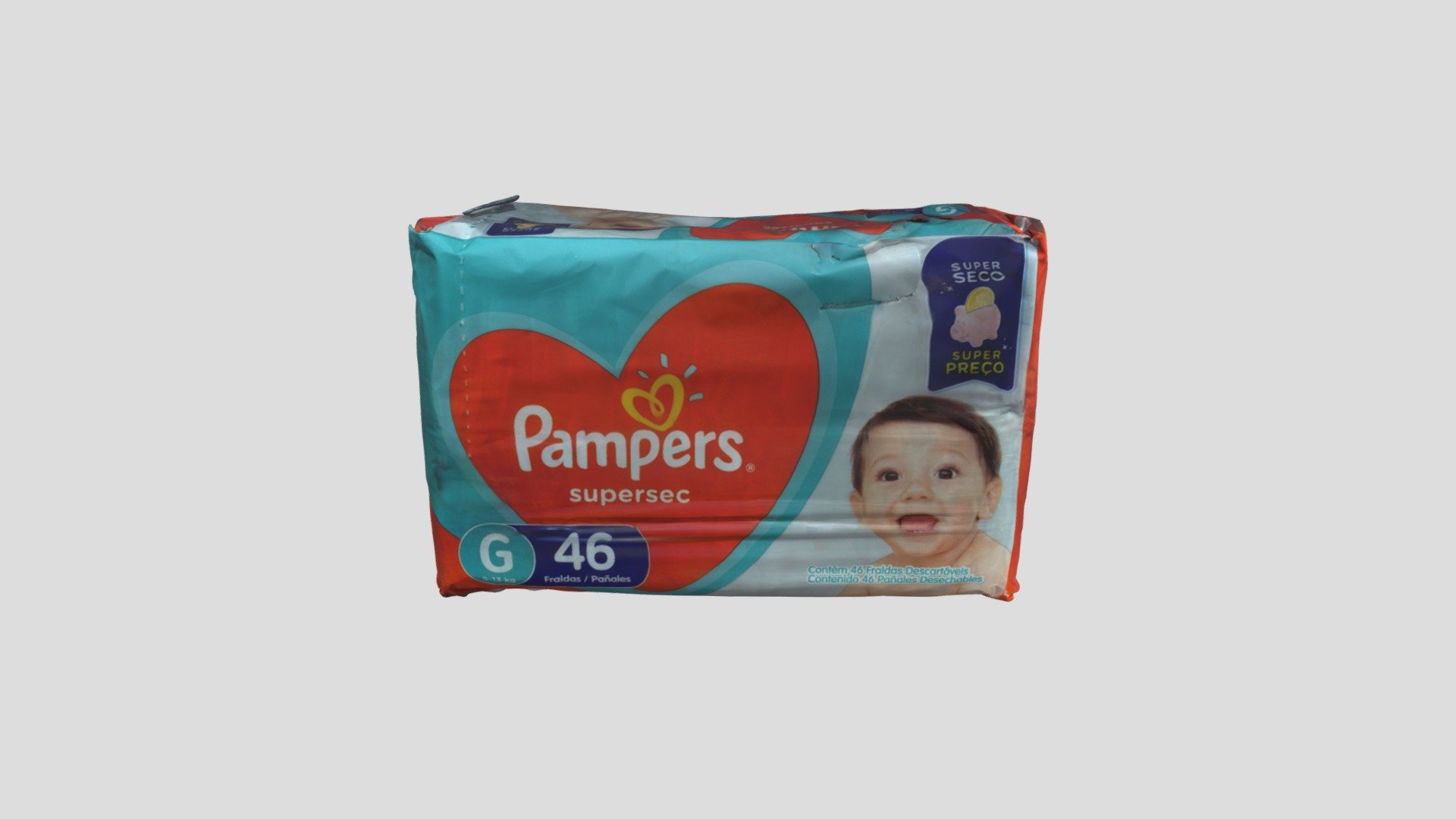 PROCTER - (B) Pampers supersec 46 und - 3D model by 42LabsCS [e901852 ...