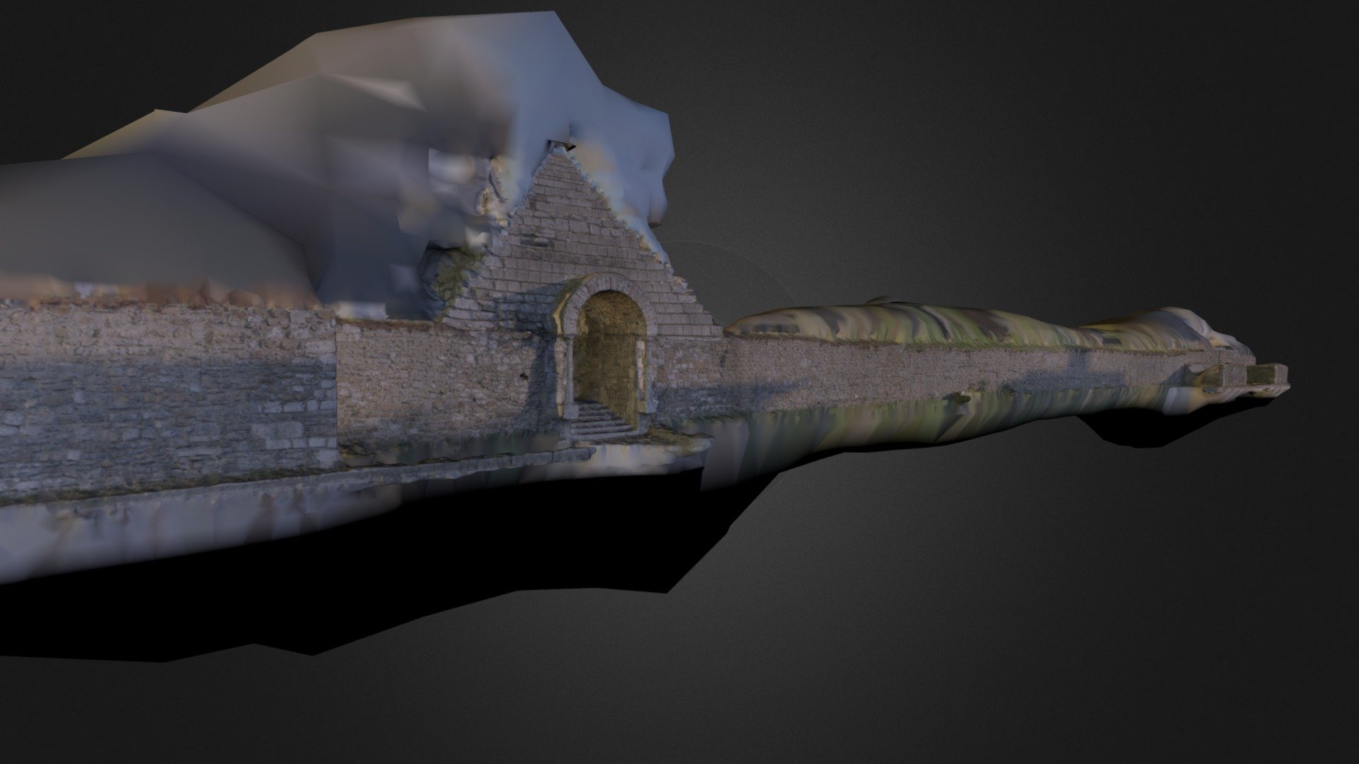 Roman Wall - 3D model by gberginc [e90294e] - Sketchfab
