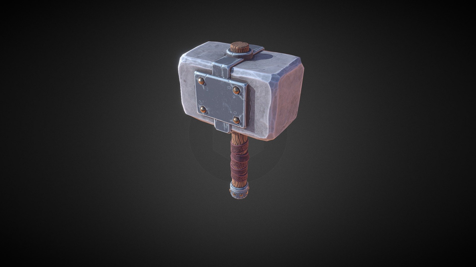 Stylized hammer - 3D model by Oksana Nuzhna (@Oksana3D) [e9041fe ...