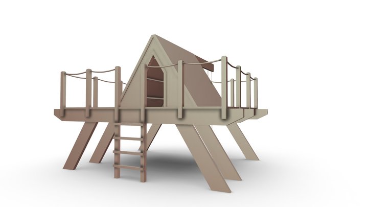 Rope-railing 3D models - Sketchfab