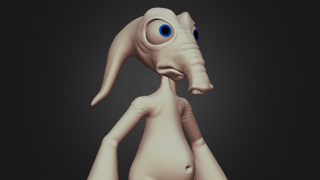 Cartoon Alien - 3D model by Bearded Models (@BeardedAnimations ...
