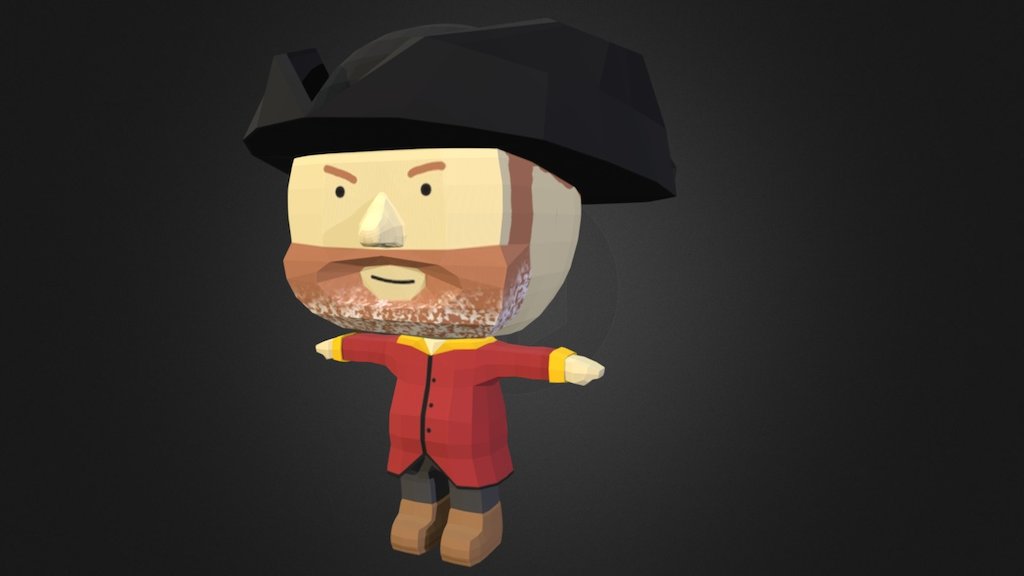 Pirate Captain Alpha Model - 3D model by Bazinski [e9081d2] - Sketchfab