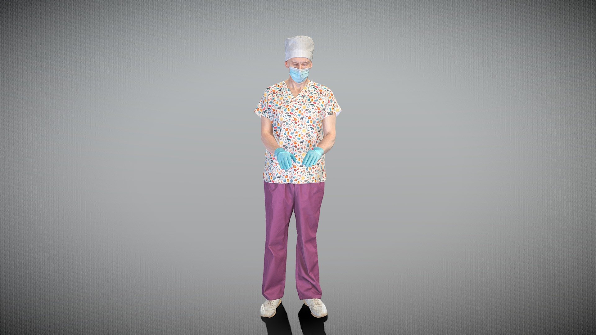 Male doctor performing surgical procedure 399 - Buy Royalty Free 3D ...
