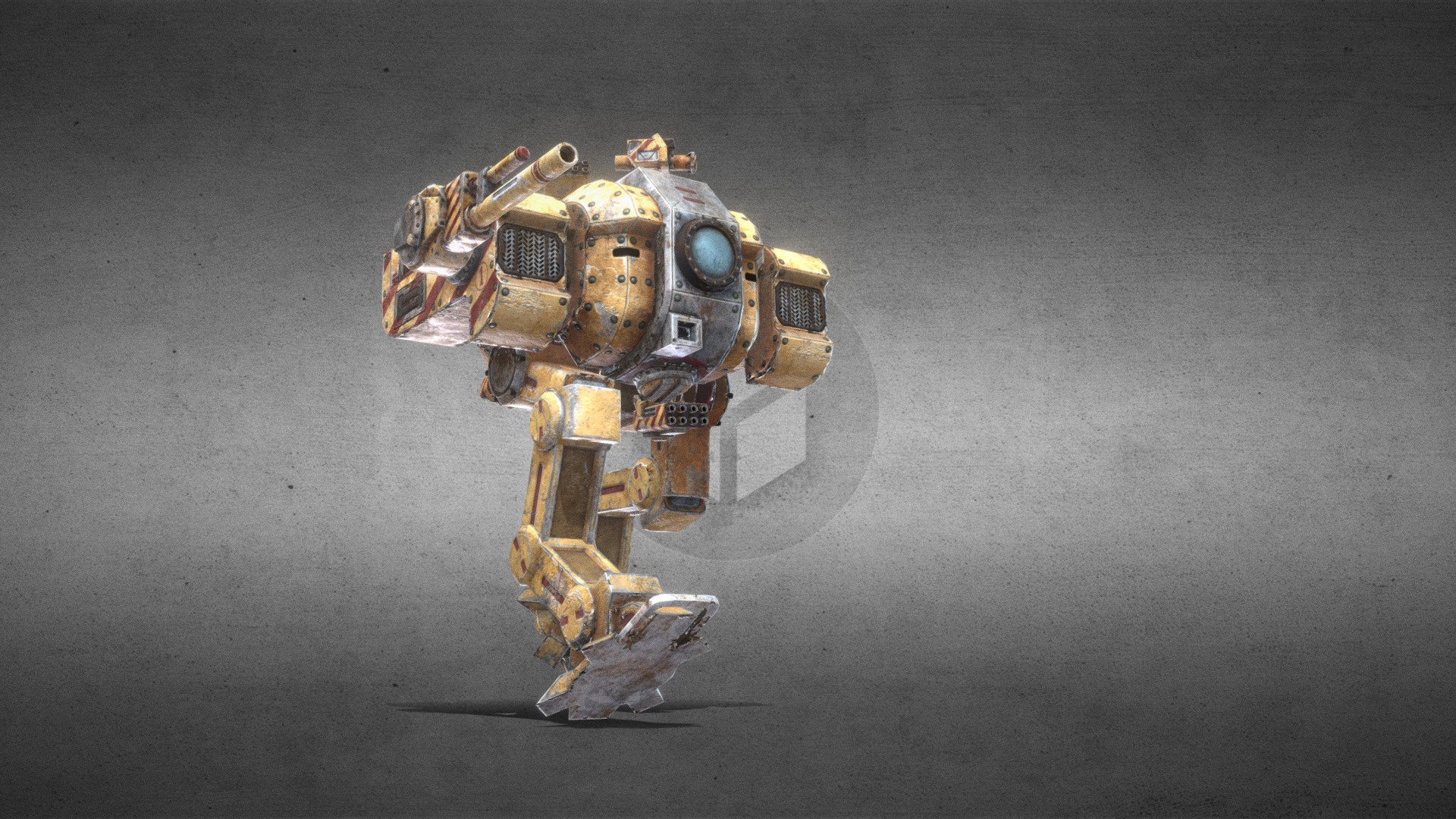 Stylized Walker (SHAGOHOD-12) Walk animation - 3D model by GridyGrid ...