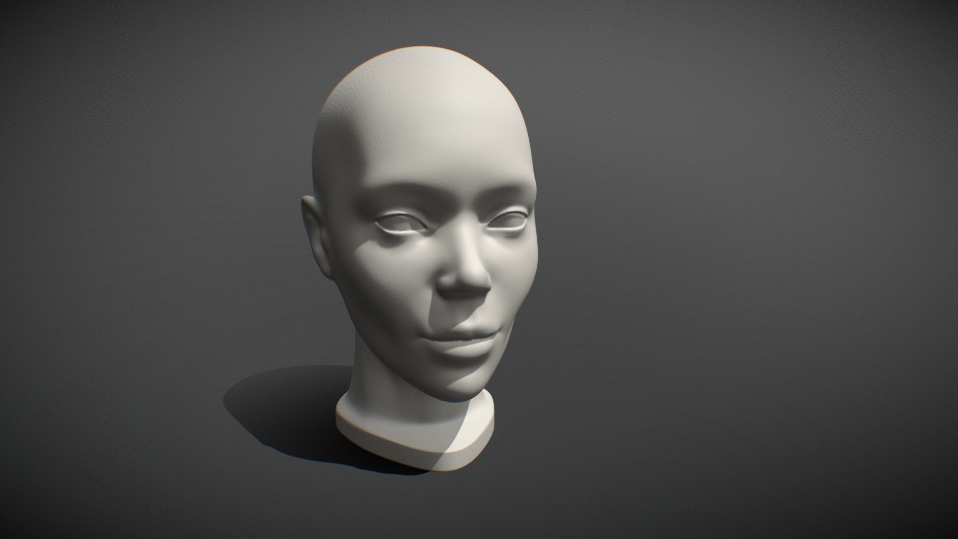 Realistic Planar Head Female Beautiful. - Buy Royalty Free 3D model by ...