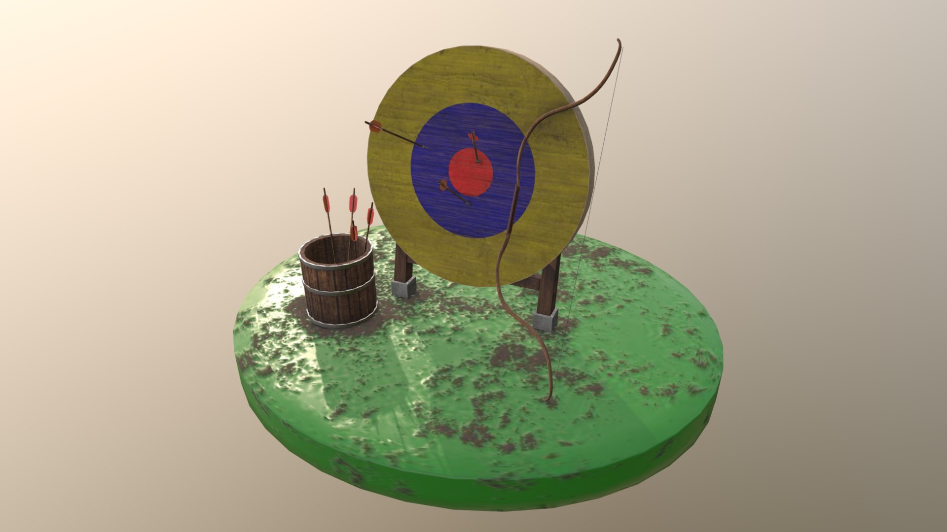 archer scene - 3D model by jorndejong [e90c6dd] - Sketchfab