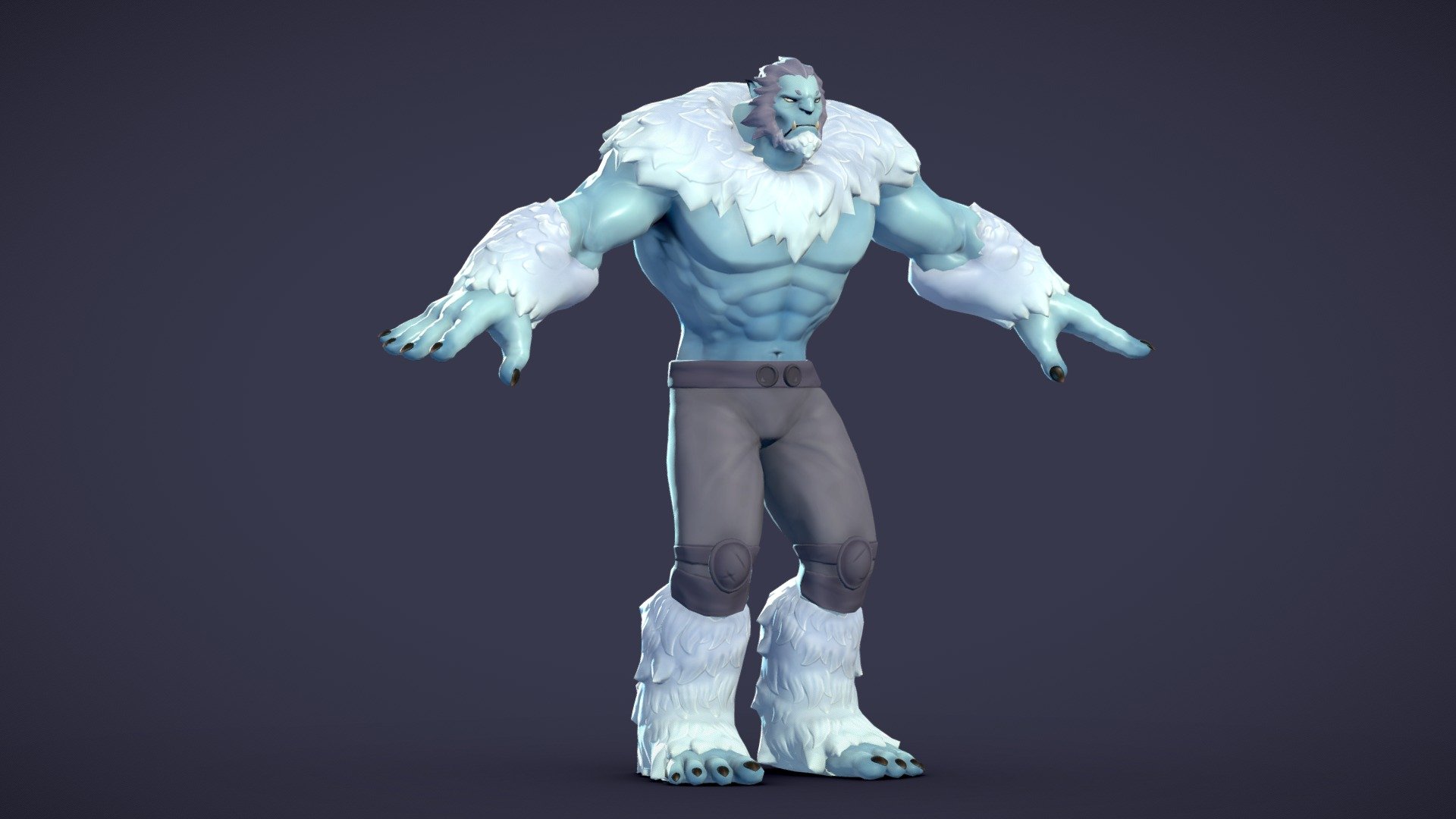 Yeti Game Character (WIP) - 3D model by Makayla_Uram [e90d746] - Sketchfab
