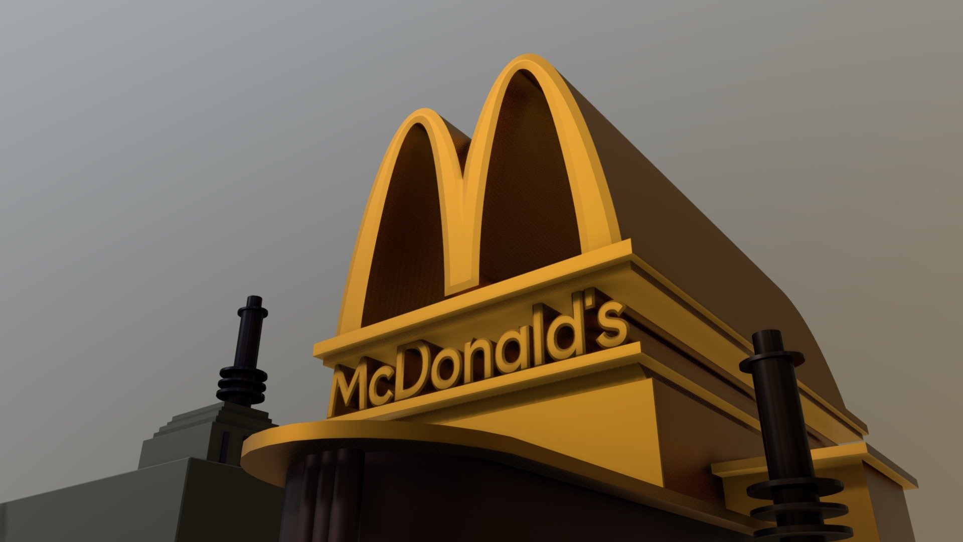 McDonald’s logo 1988 - 3D model by reynosa2000 [e910966] - Sketchfab